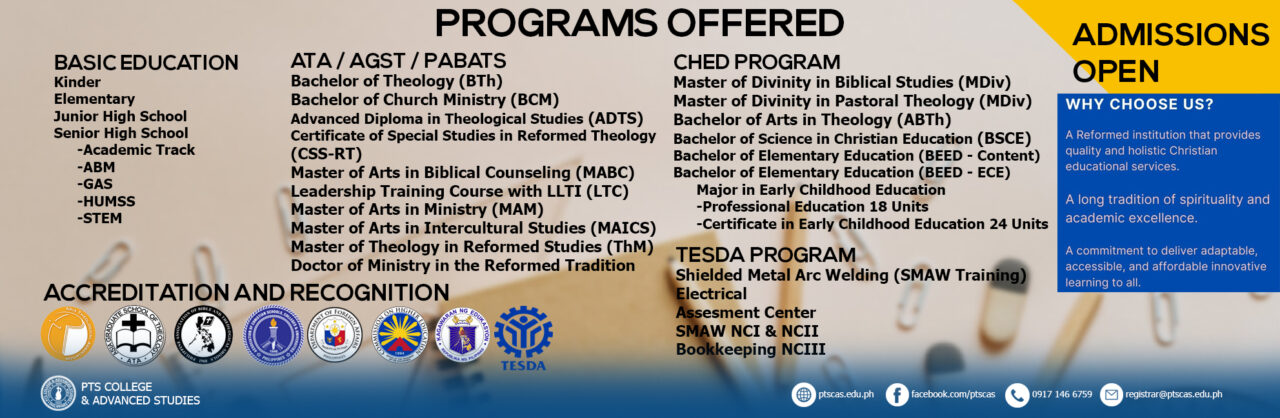 Programs | PTS College & Advanced Studies